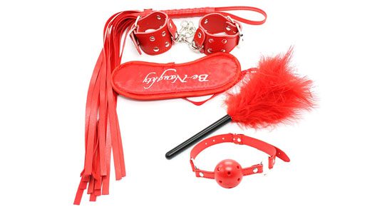 Kit Sado Rojo 5 piezas - Lencería Secretos